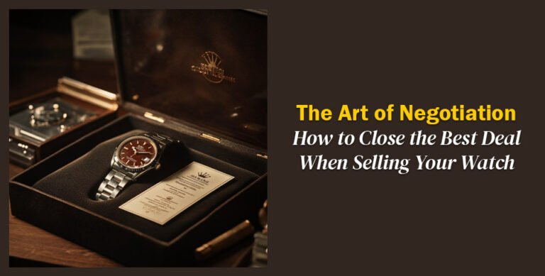 How to Close the Best Deal When Selling Your Watch