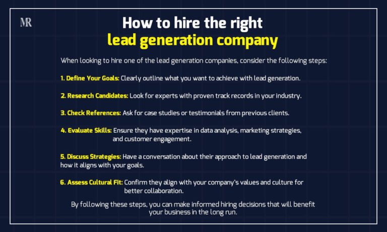10 Lead Generation Companies to Scale Your Business in 2025